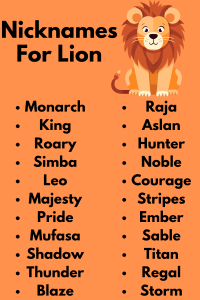 270+ Powerful Lion Names For Your King Of The Jungle