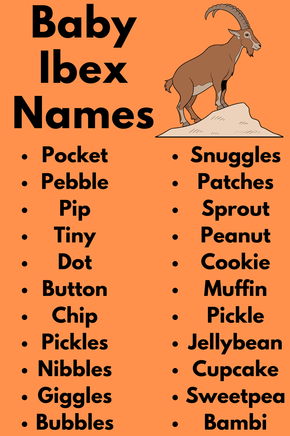 300+ Cute & Catchy Ibex Names For Your Mountain Goat
