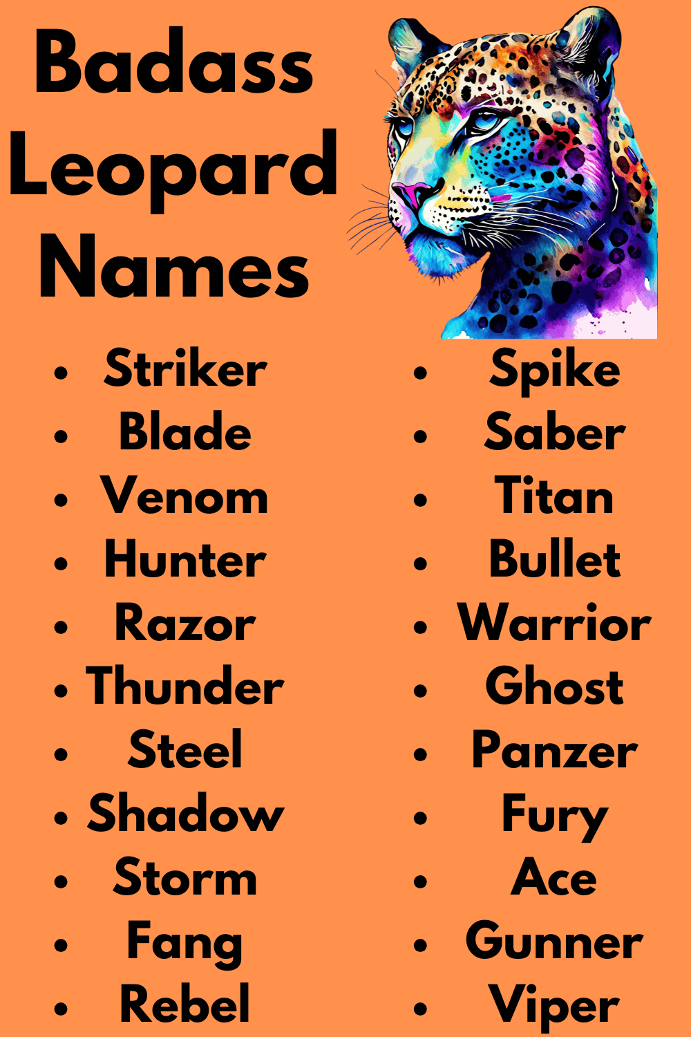 270+ Cool & Catchy Leopard Names For Your Big Cat